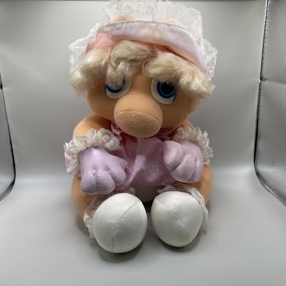Hasbro | Toys | Vintage 985 Muppet Babies Miss Piggy Plush 11 Hasbro ...